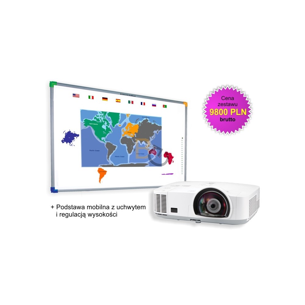 Zestaw interaktywny - Tablica DualBoard 1279 + projektor NEC M260XS ...